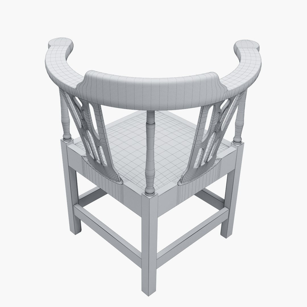 3D Old Chair Model - TurboSquid 1345452