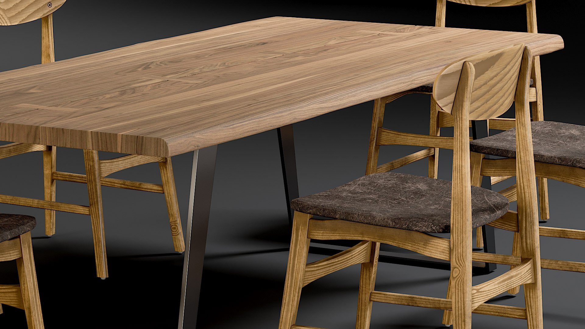 3D realistic dining table yukon - TurboSquid 1537586