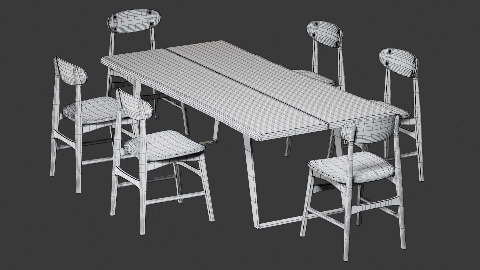 3D realistic dining table yukon - TurboSquid 1537586