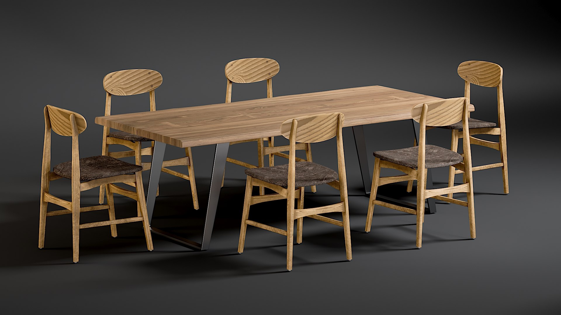 3D realistic dining table yukon - TurboSquid 1537586