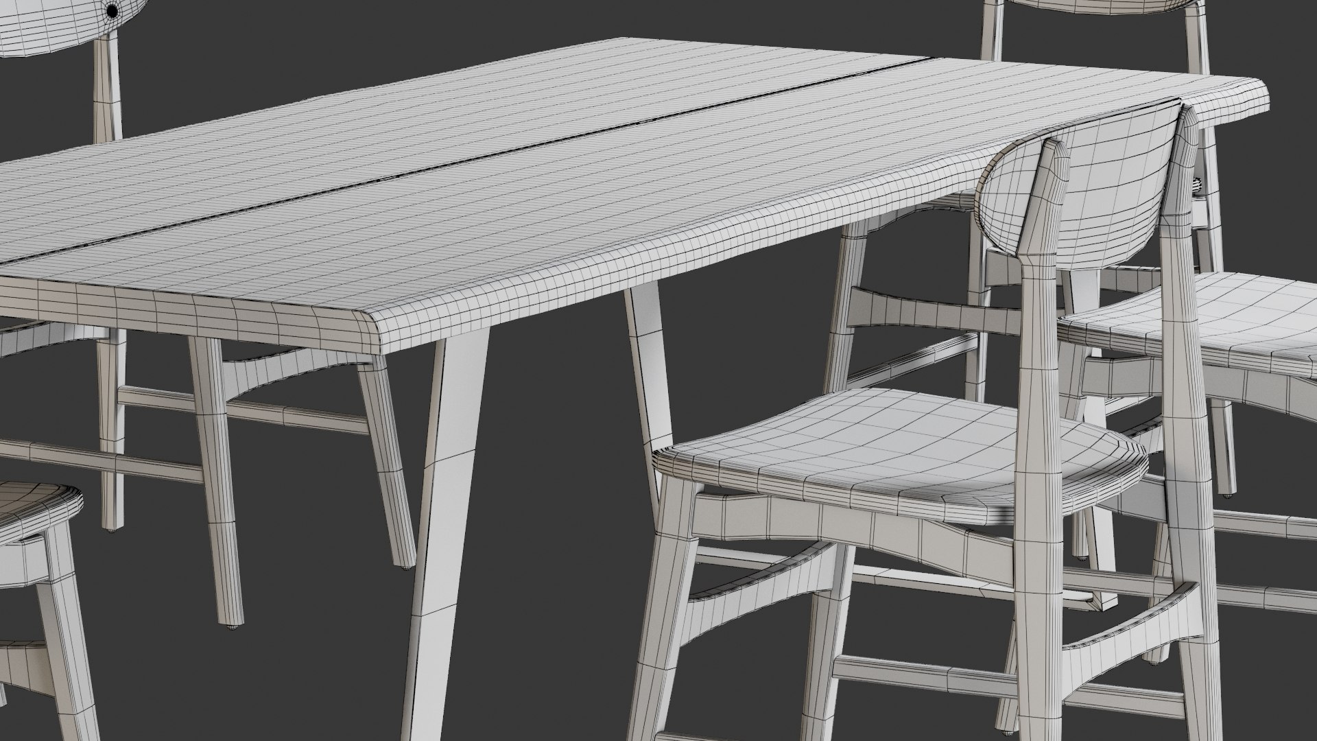 3D realistic dining table yukon - TurboSquid 1537586