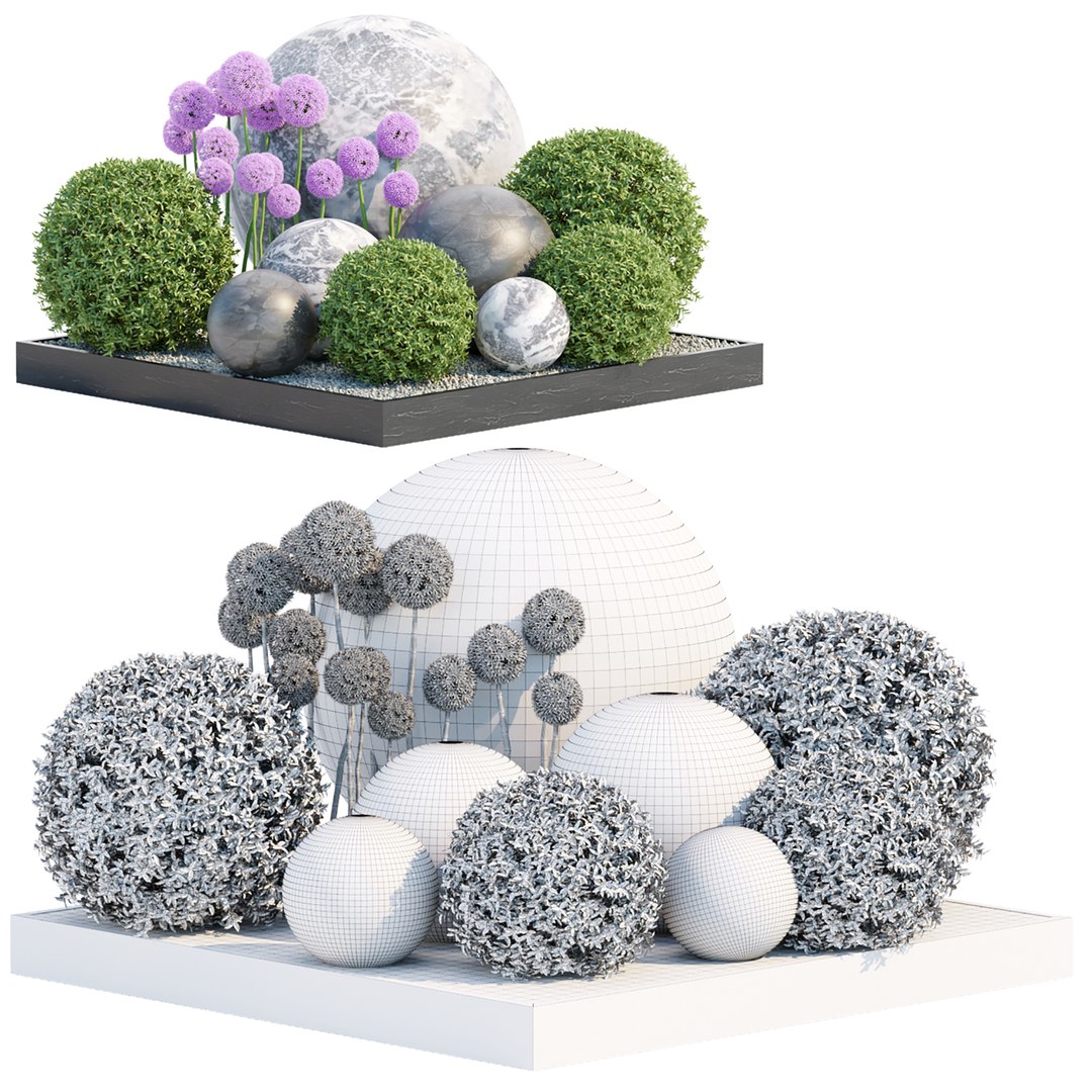 3D Outdoor garden set collection vol 172 model - TurboSquid 2003235