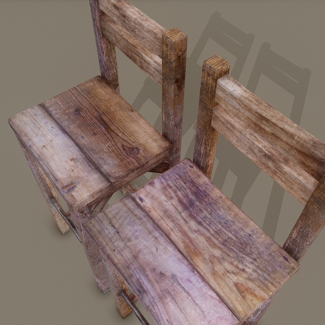 3D wooden tavern chairs - TurboSquid 1552337