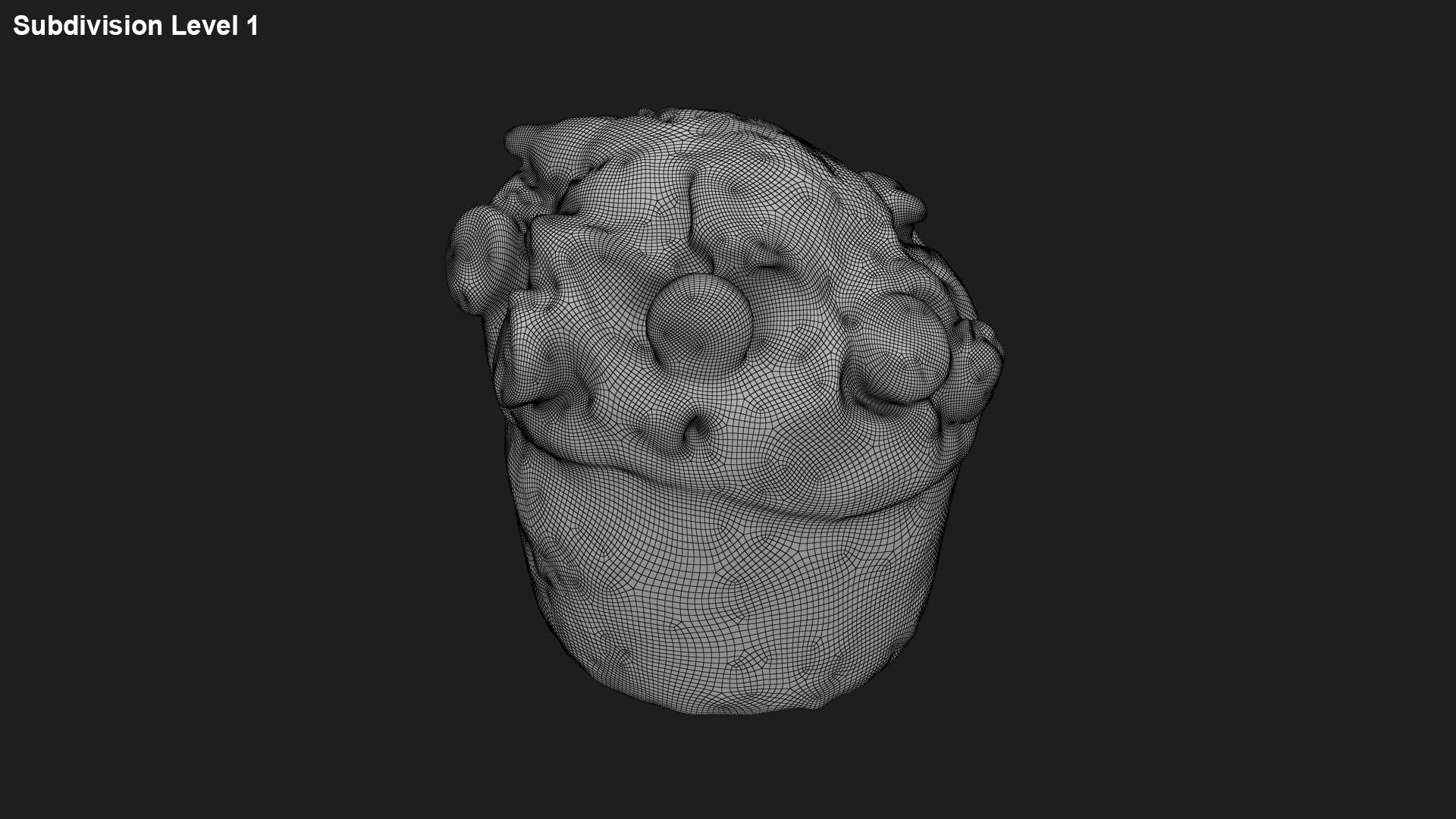3D Chocolate Chip Muffin Model - TurboSquid 2162077