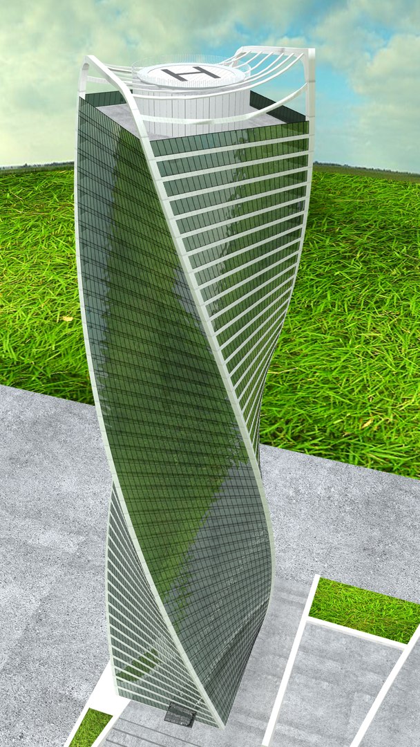 3d Evolution Tower Skyscraper