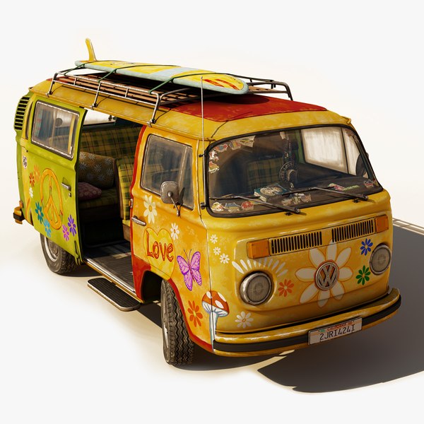 3D модель Volkswagen Van Transporter стилизованный - TurboSquid 2158281