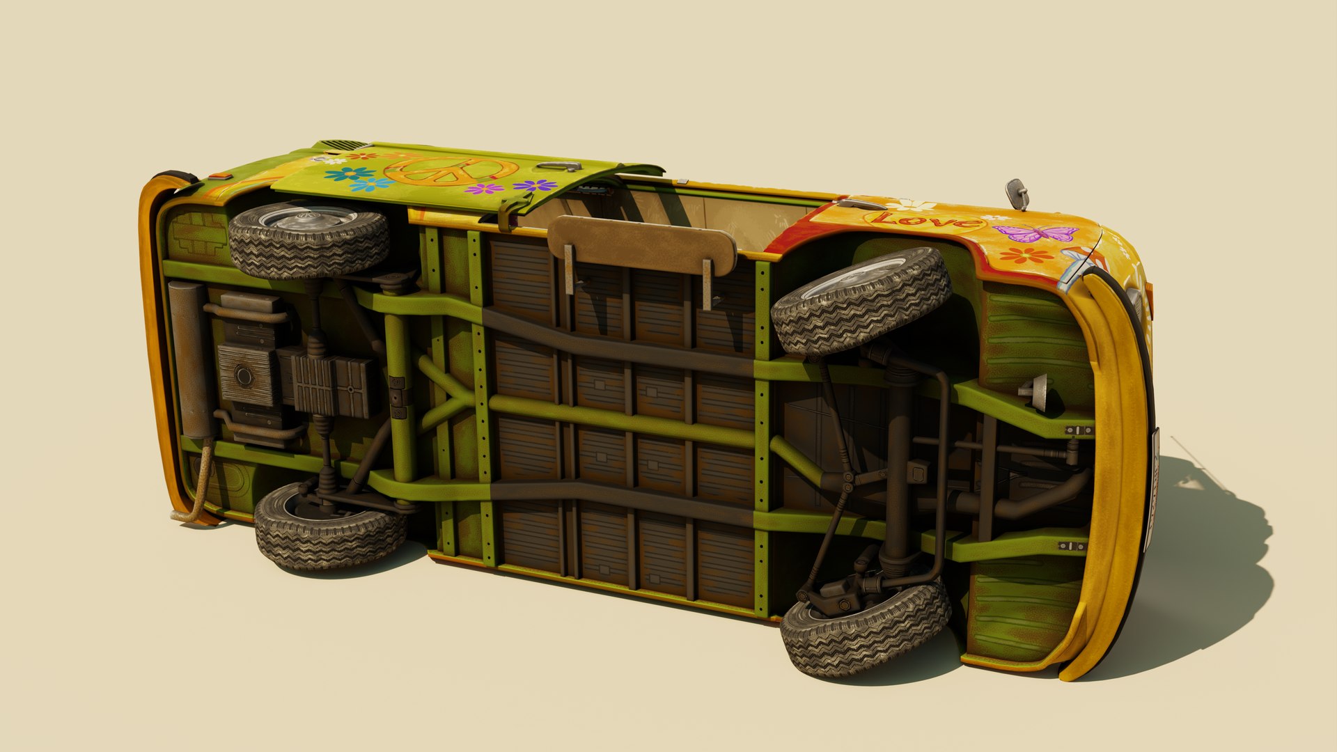 3D Volkswagen Van Transporter Stylized Model - TurboSquid 2158281