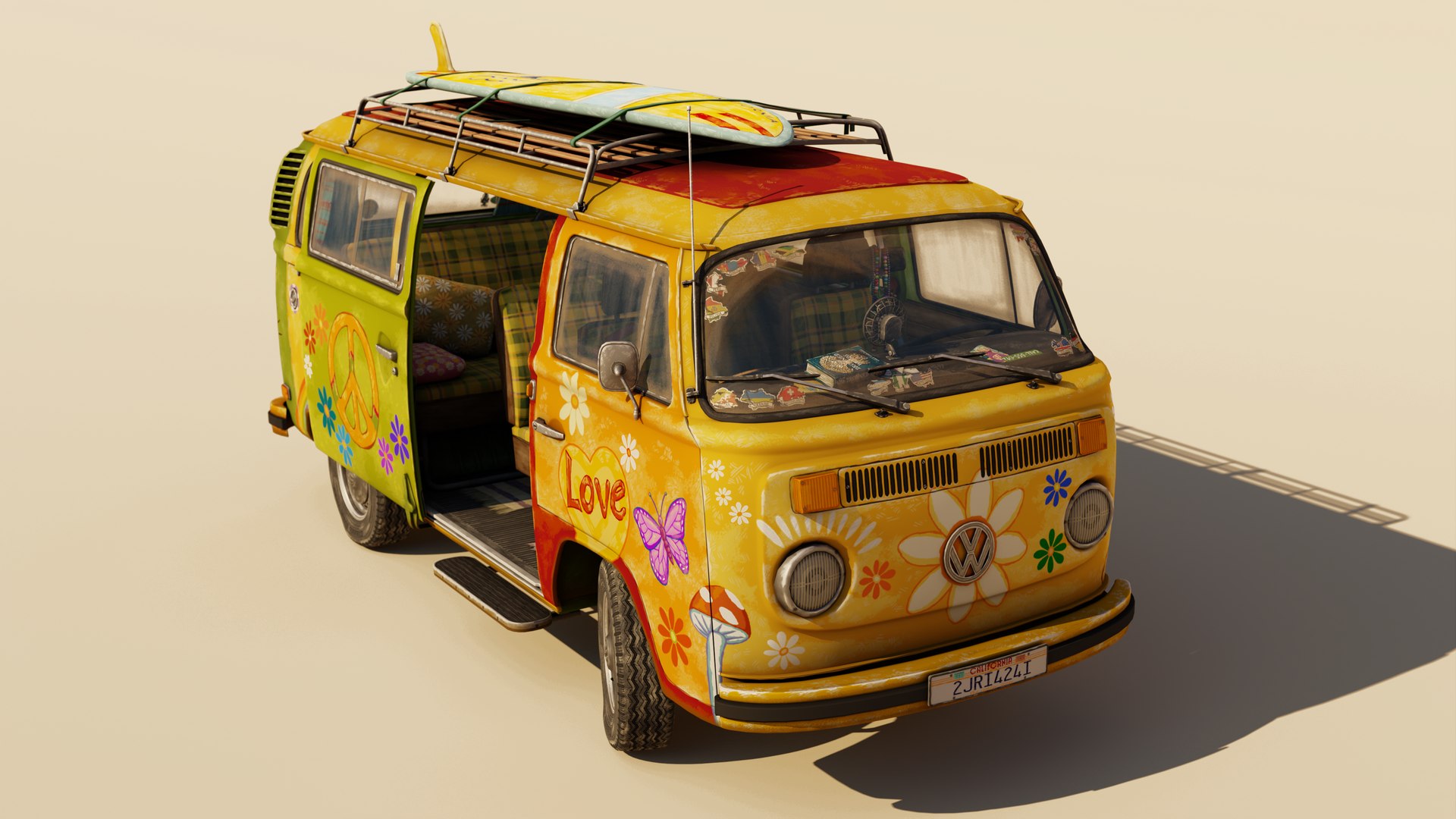 3D Volkswagen Van Transporter Stylized Model - TurboSquid 2158281
