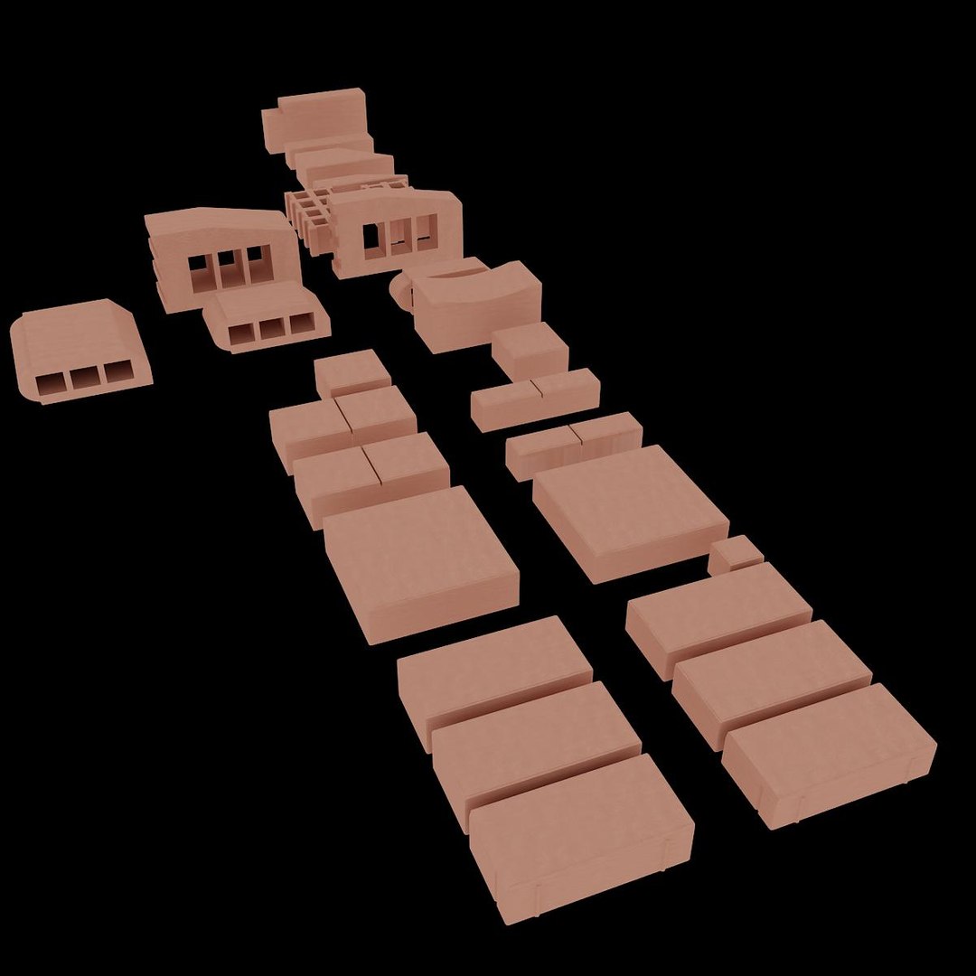 Klinker Bricks 3d Model