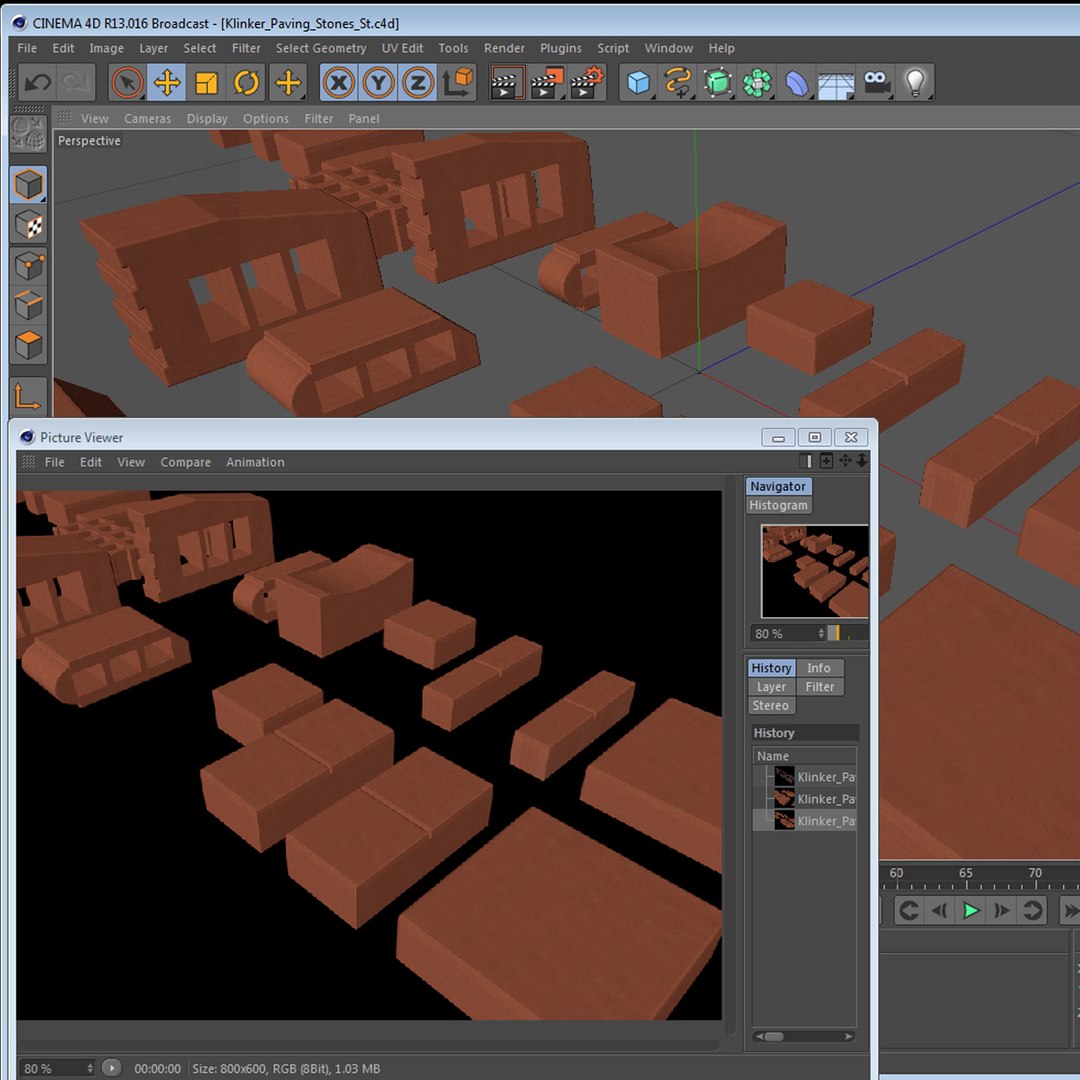 Klinker Bricks 3d Model