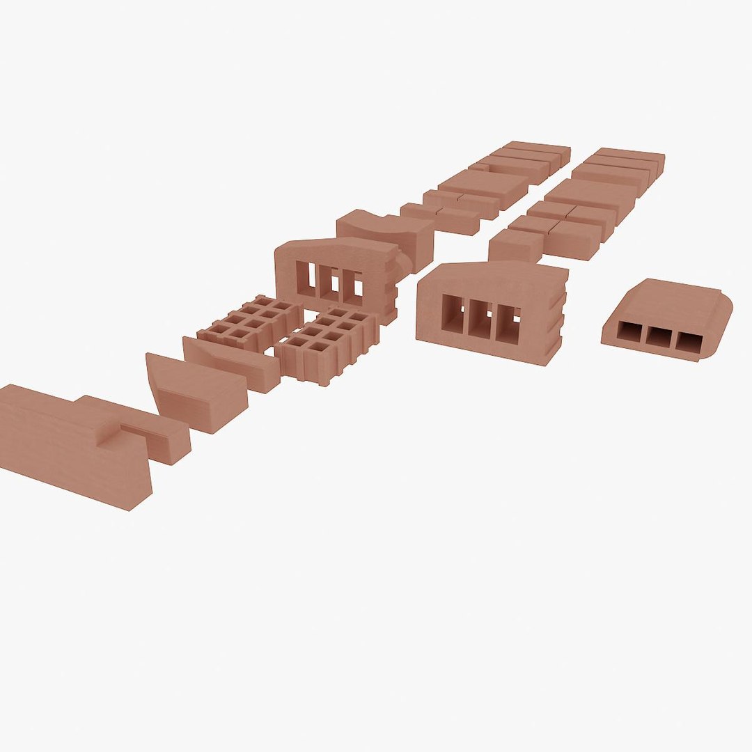 Klinker Bricks 3d Model