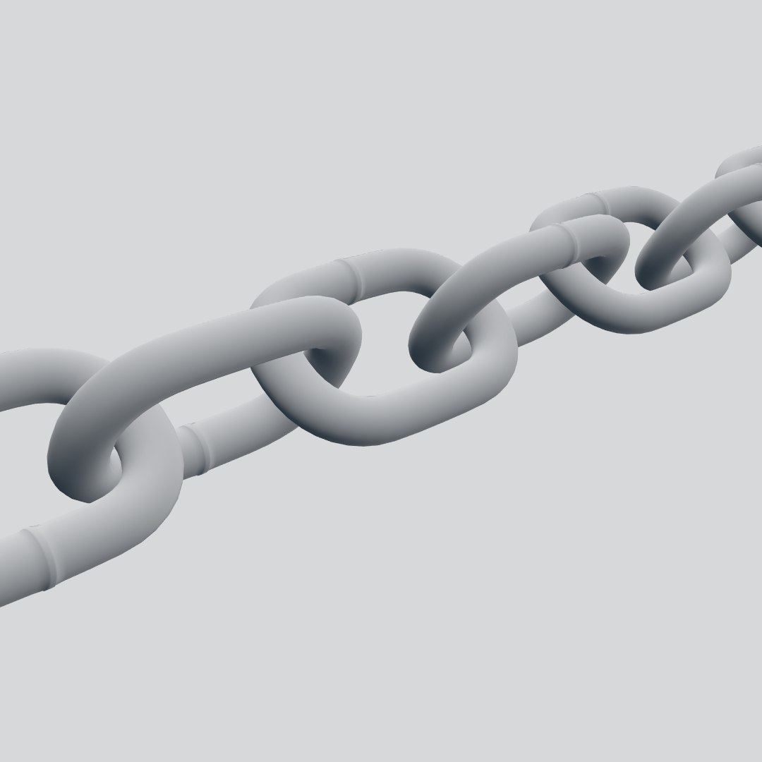 3D Steel Old Chain - TurboSquid 1513791