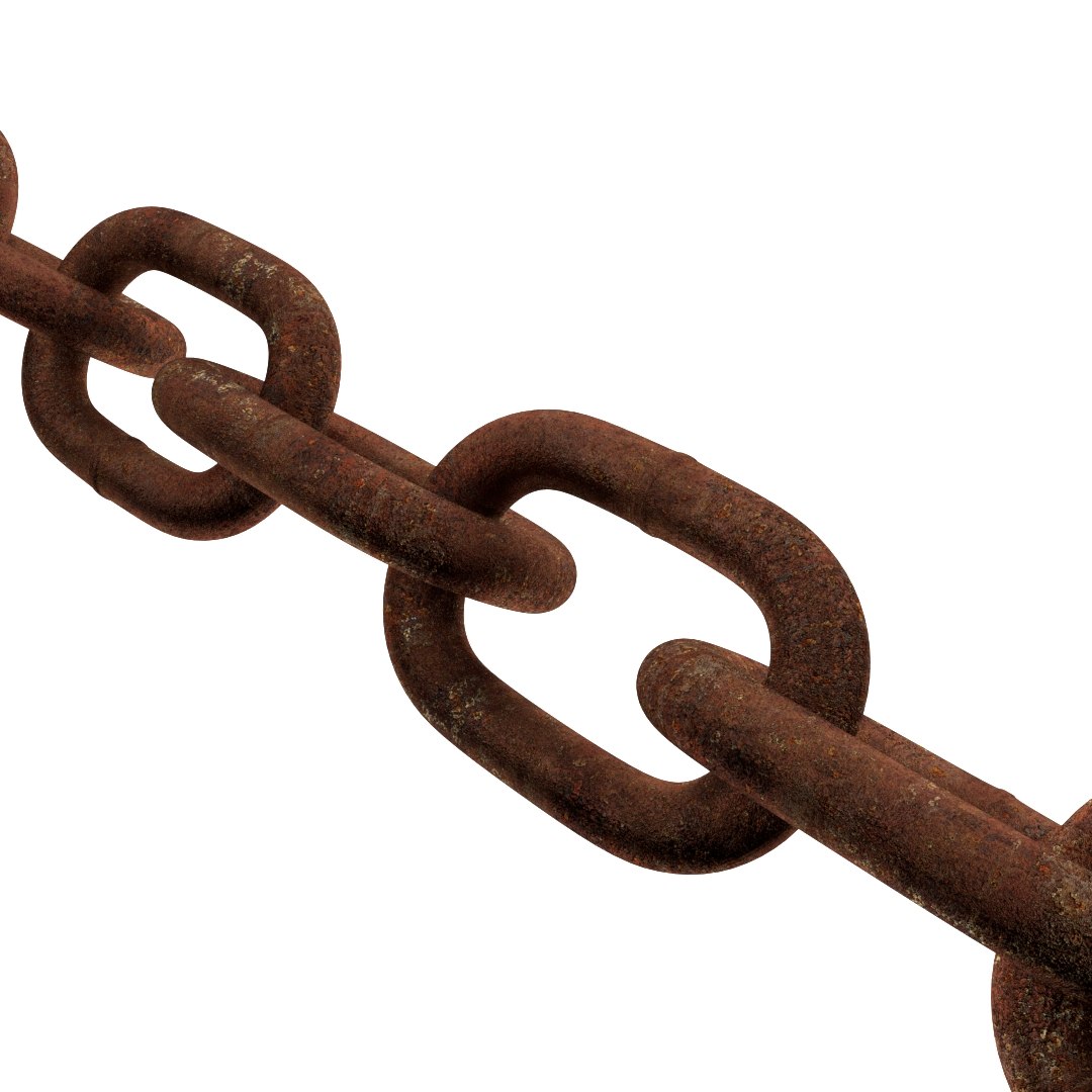 3D Steel Old Chain - TurboSquid 1513791