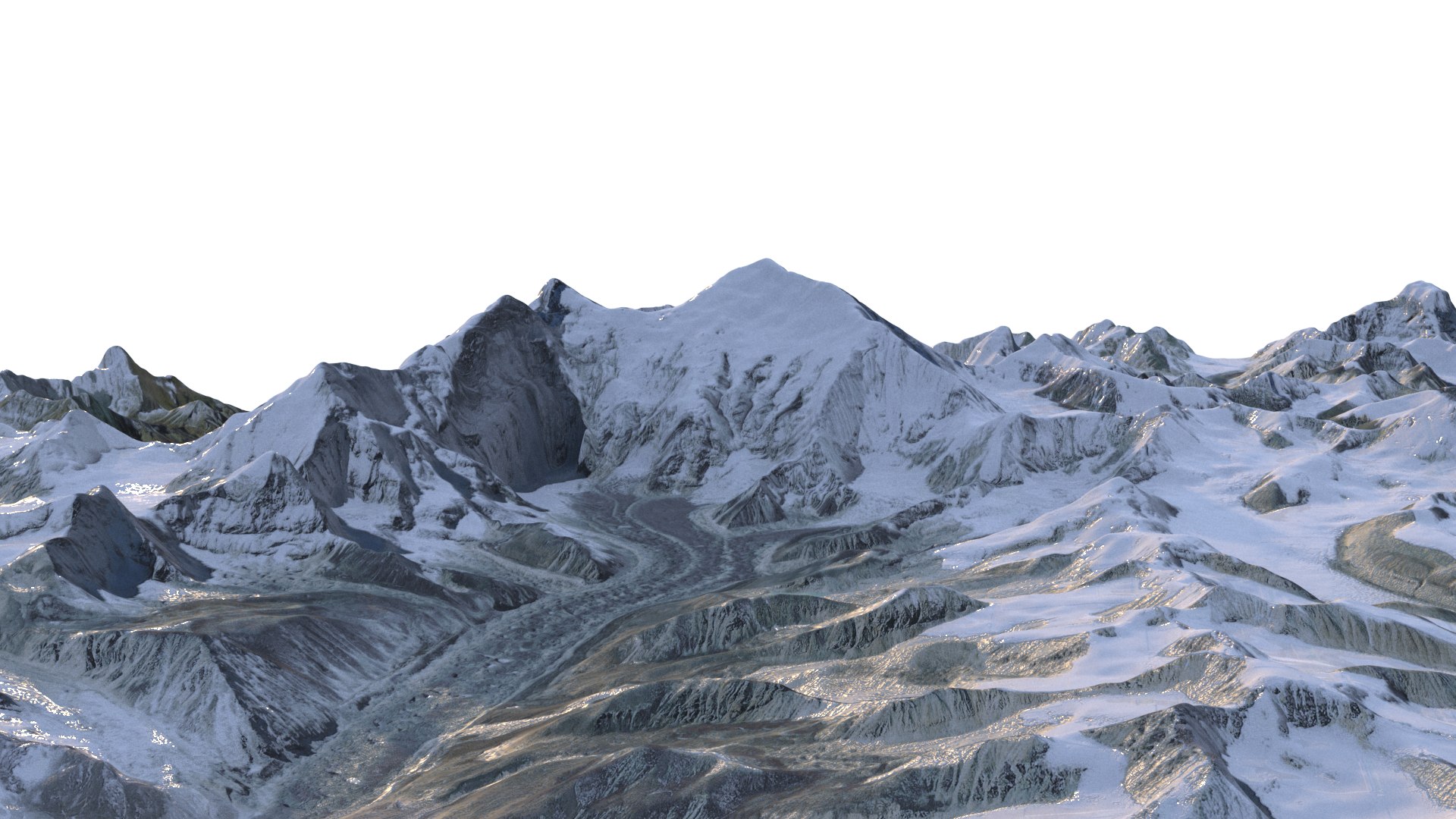 Mount Everest 3D model - TurboSquid 2011227