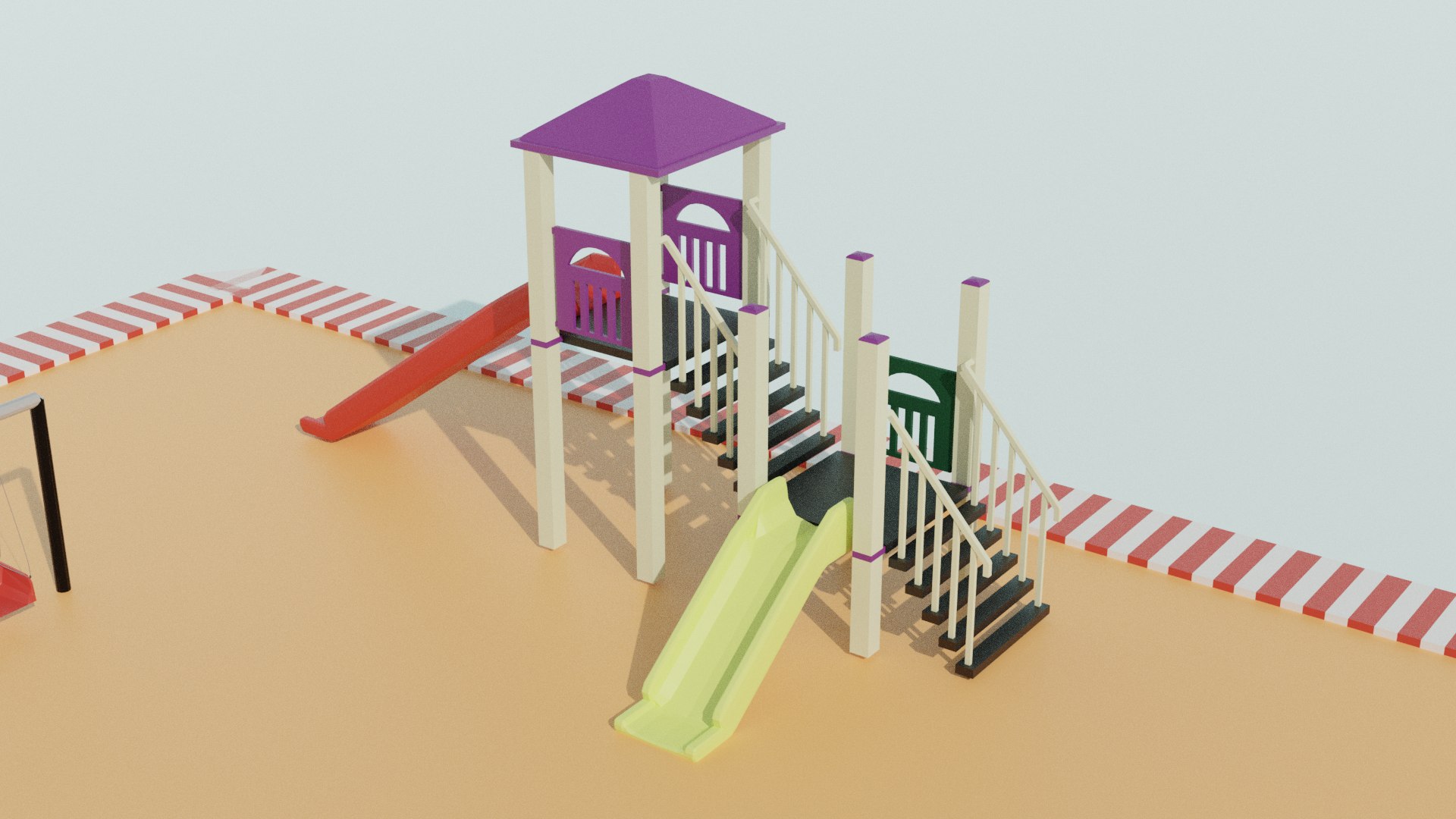 Low Poly Playground Park Model - TurboSquid 1930166