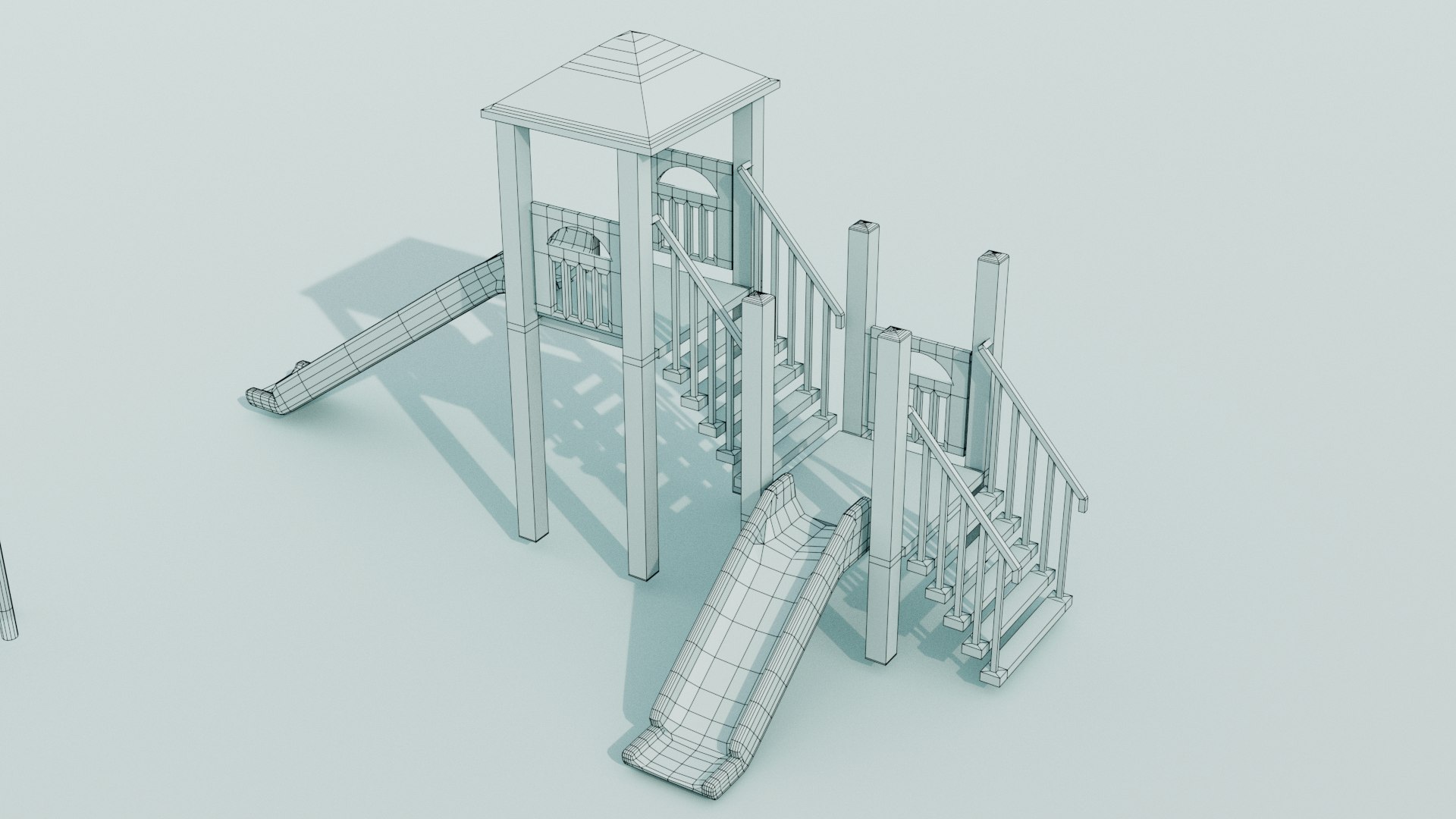 Low Poly Playground Park Model - TurboSquid 1930166