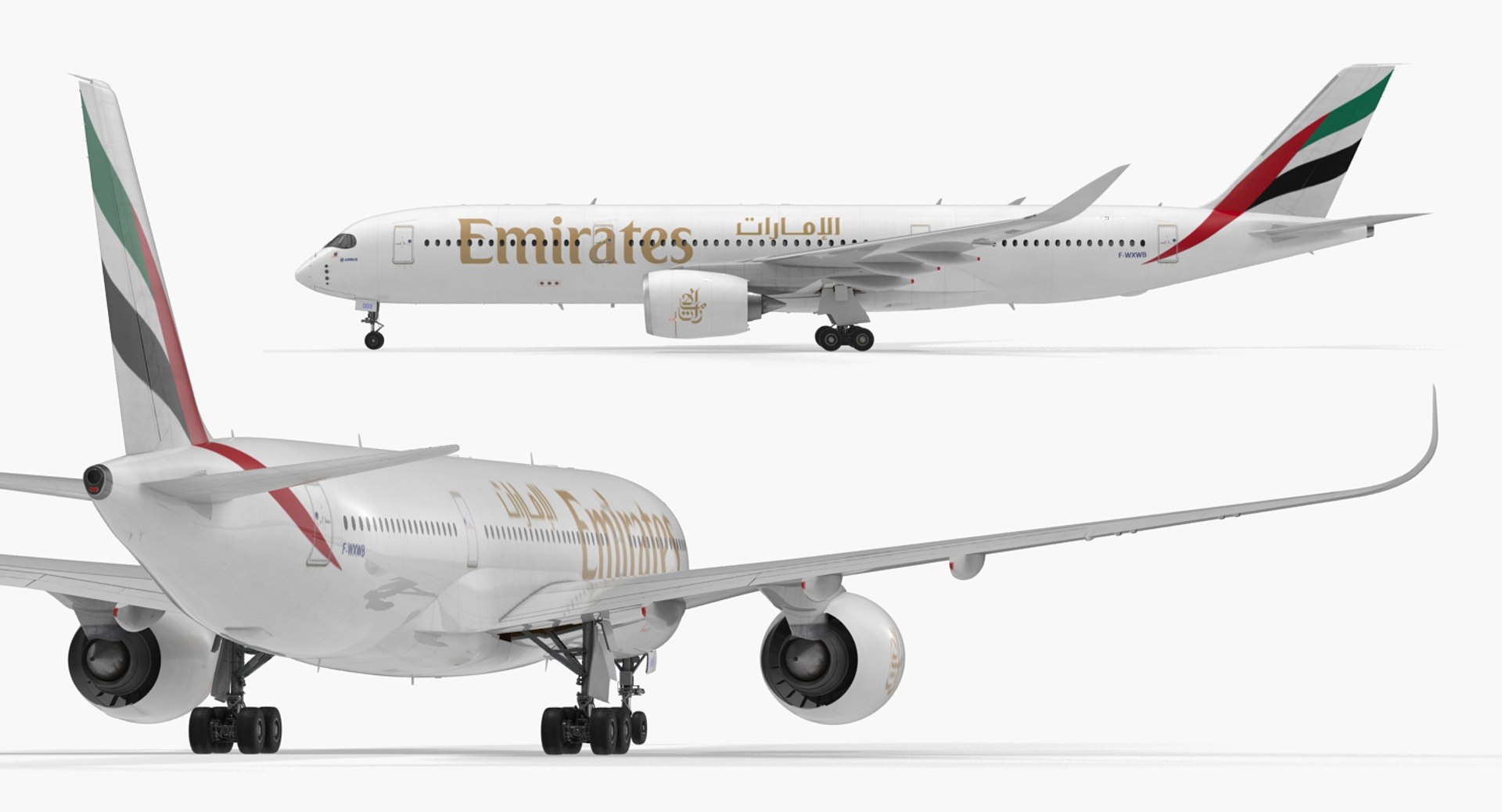 3D airbus a350-900 emirates air | 1144417 | TurboSquid