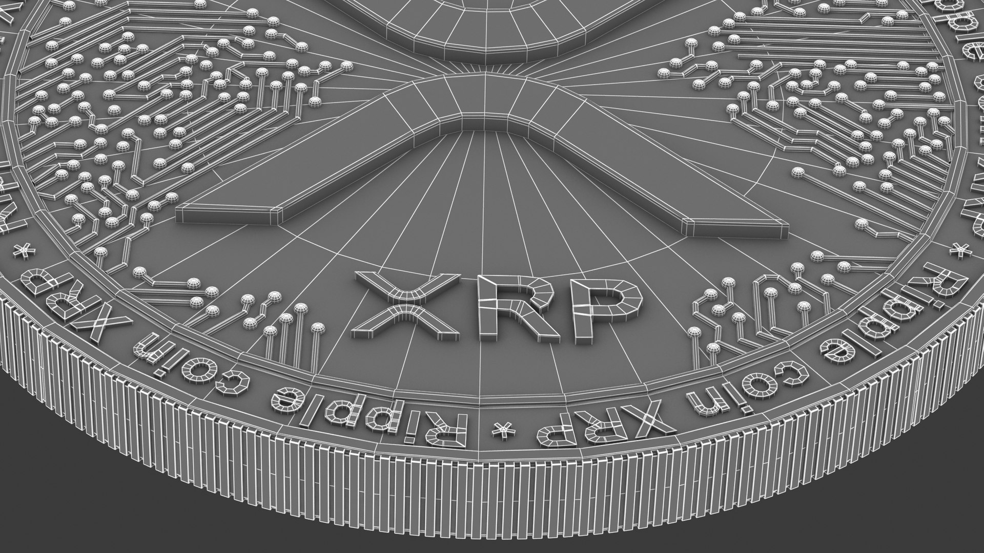 XRP Coin 3D - TurboSquid 1746524