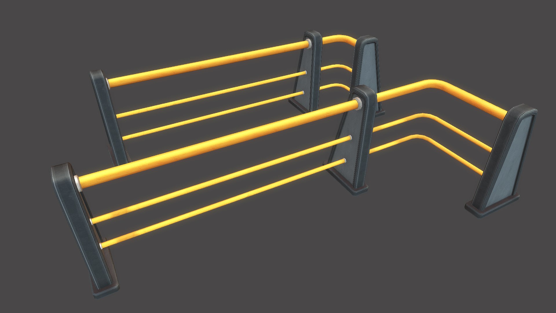 Railing Set 01 3d 3ds