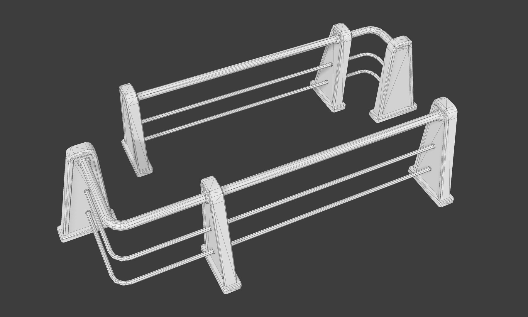 Railing Set 01 3d 3ds