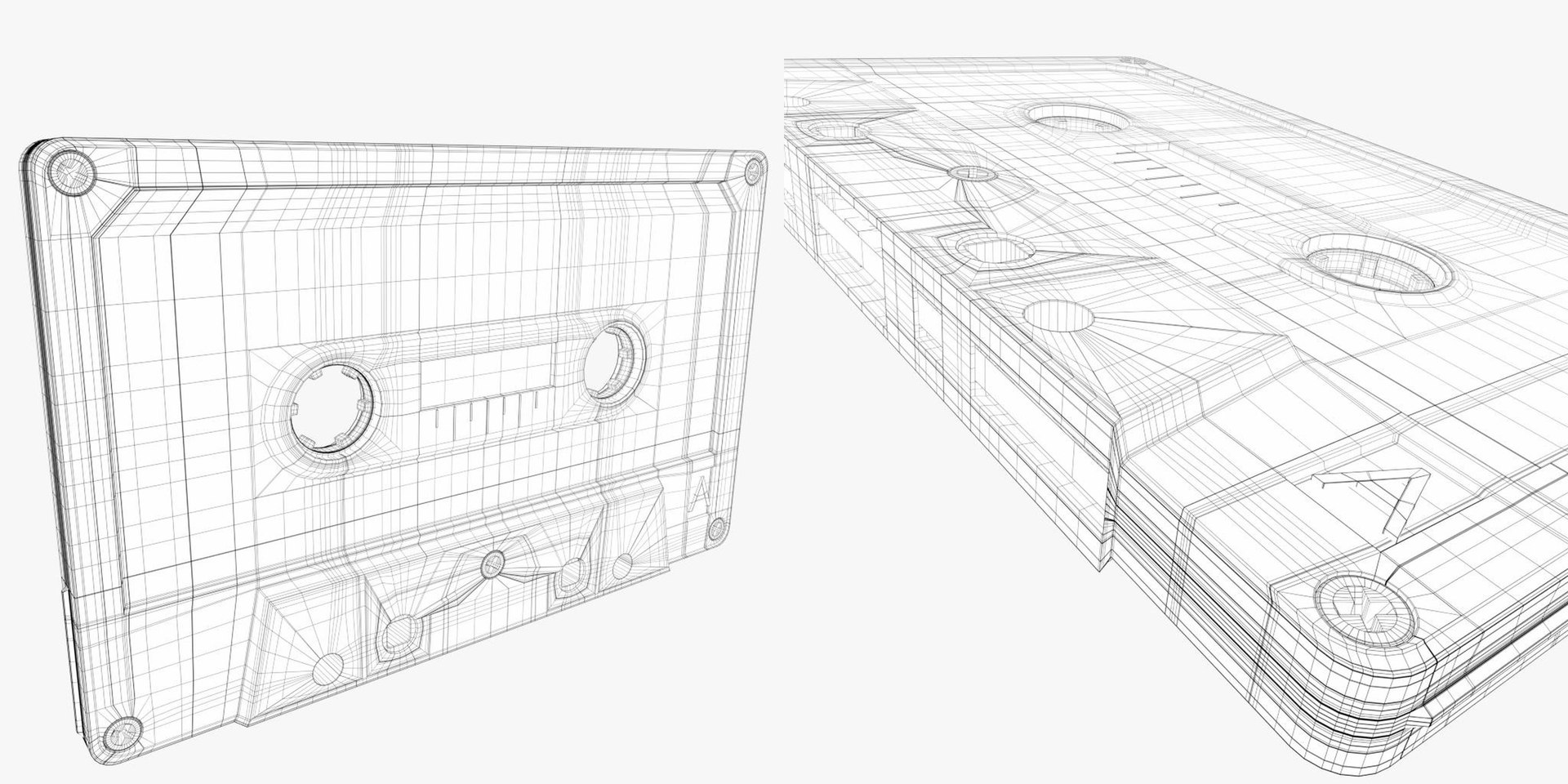 Compact Musicassette Tape Model - TurboSquid 1334781