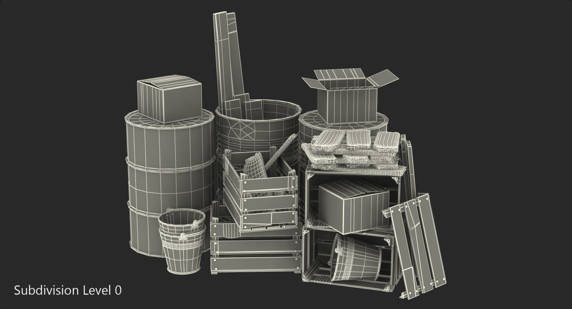 3D scrap stacked debris model - TurboSquid 1311288