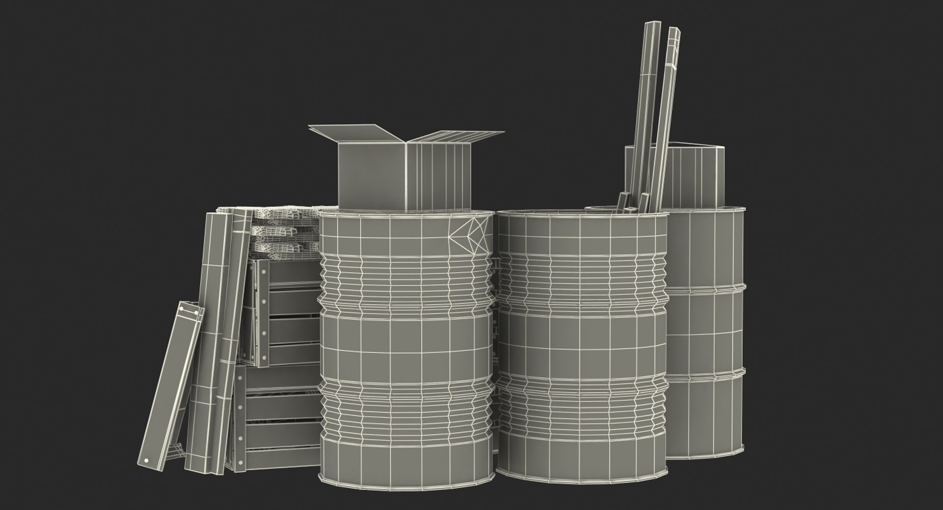 3D scrap stacked debris model - TurboSquid 1311288