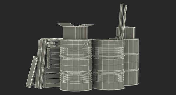 3D scrap stacked debris model - TurboSquid 1311288
