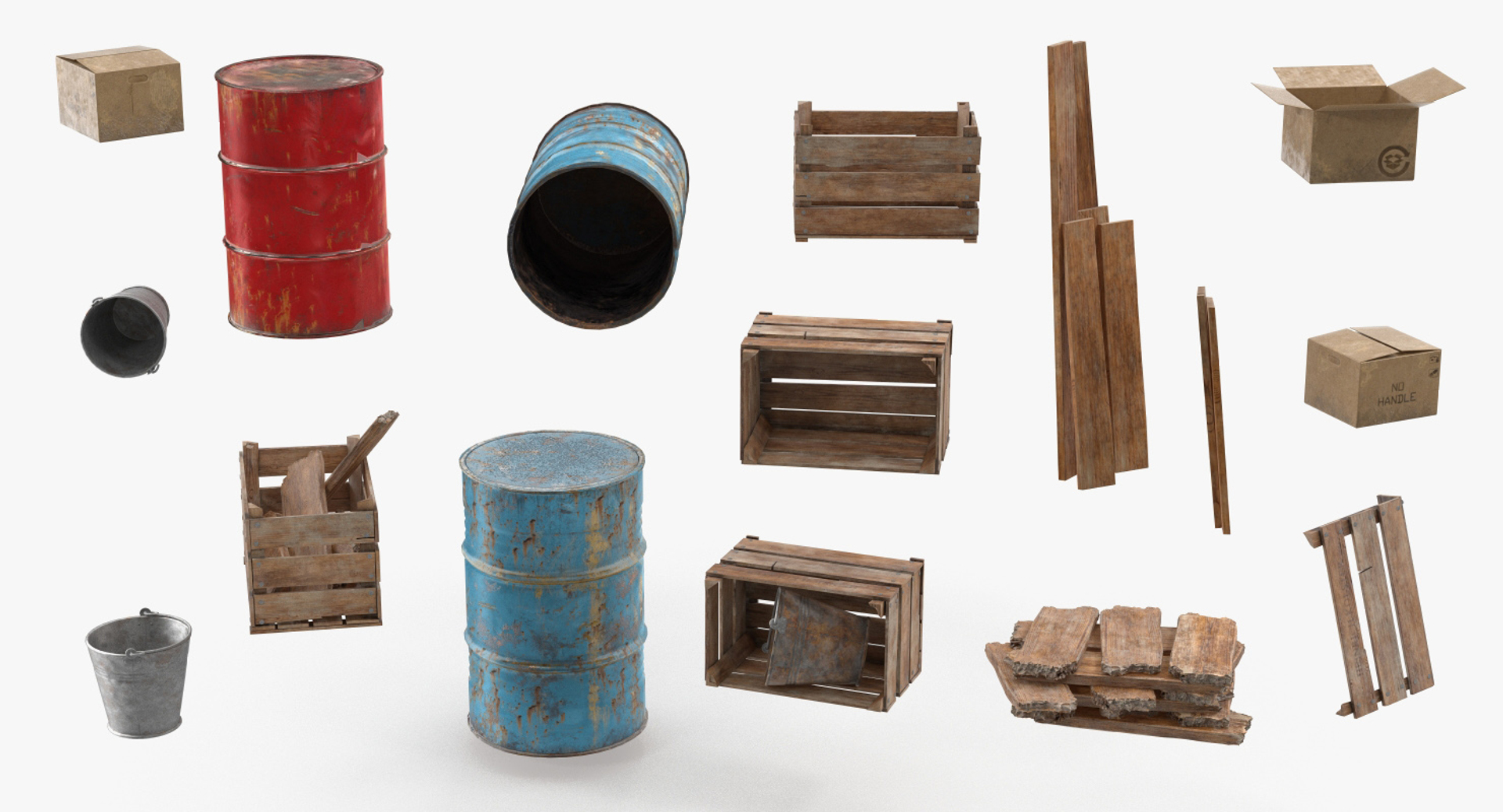 3D scrap stacked debris model - TurboSquid 1311288