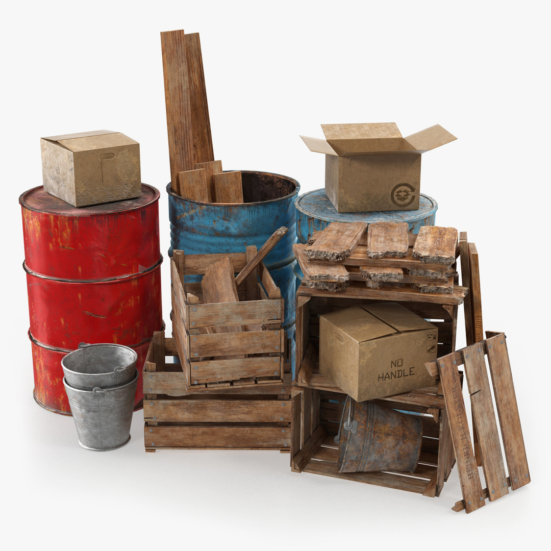 3D scrap stacked debris model - TurboSquid 1311288