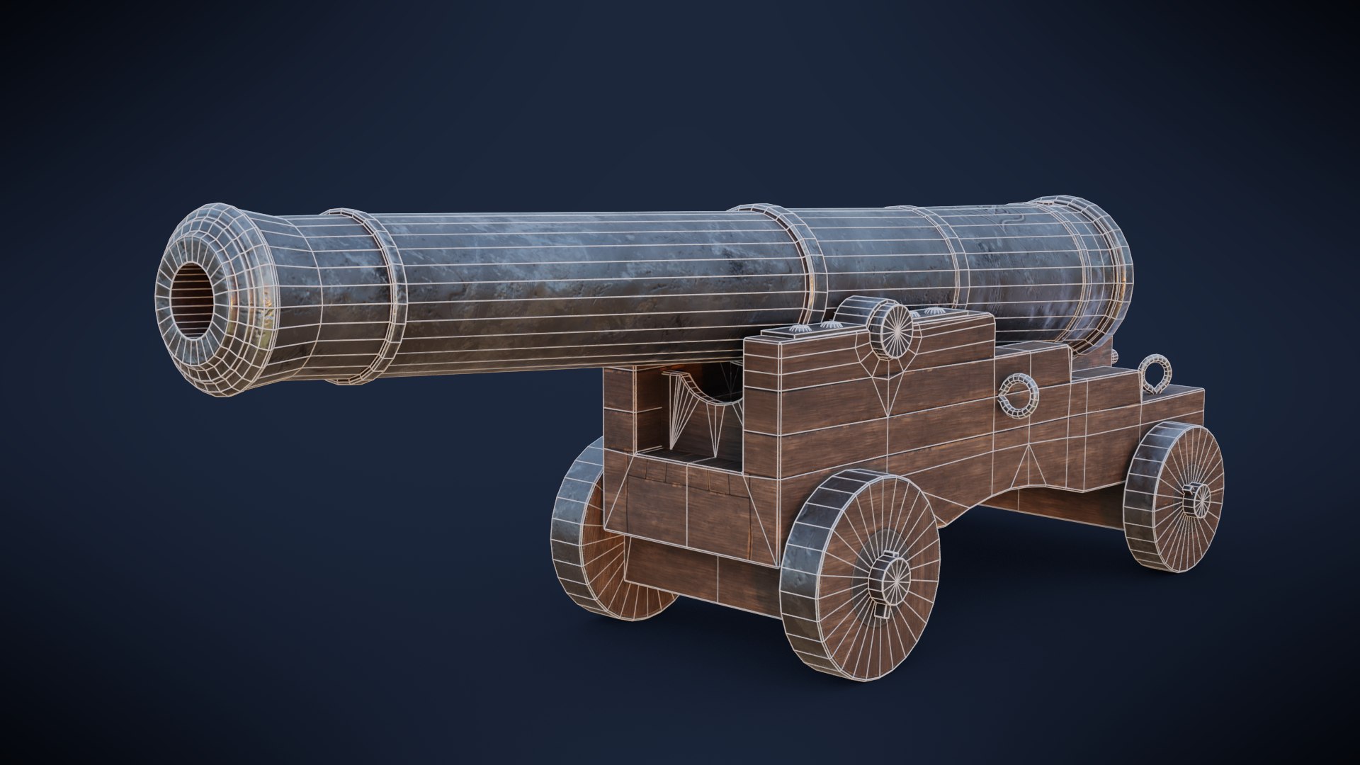 3D Cannon Model - TurboSquid 1795271