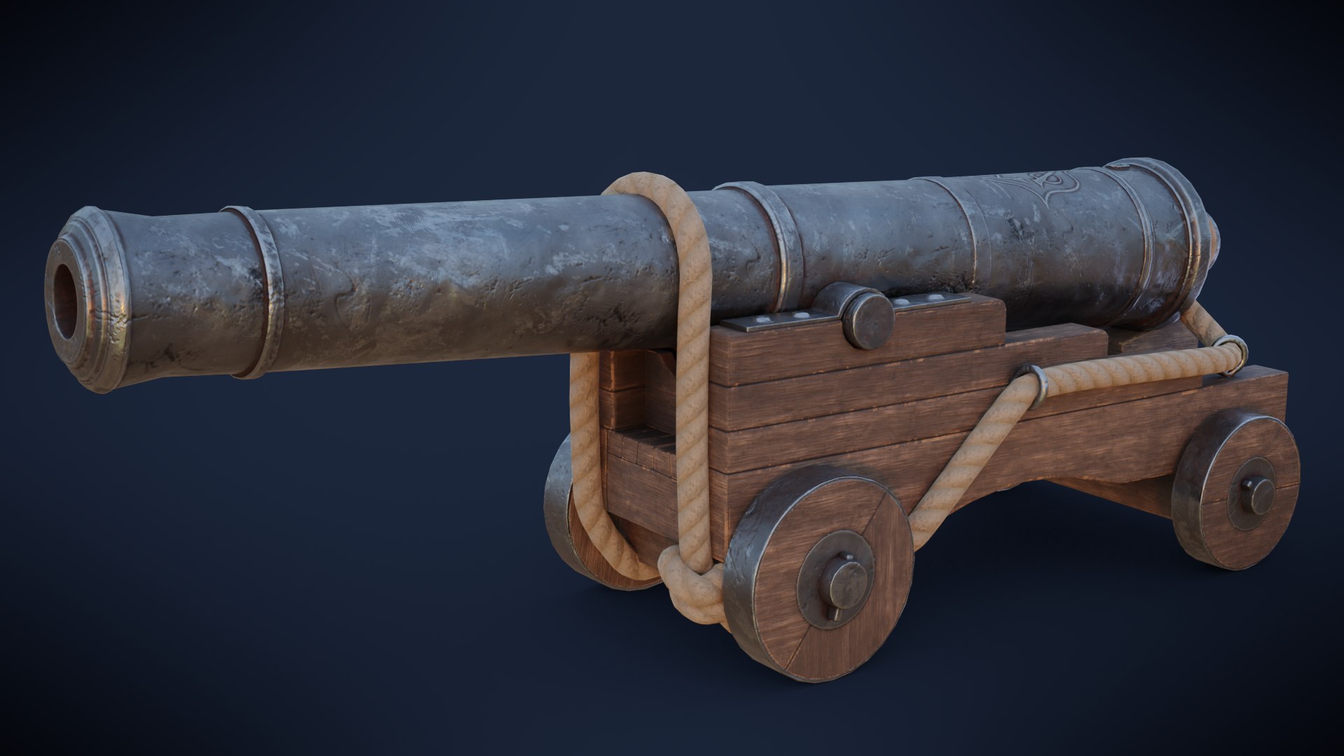 3D Cannon Model - TurboSquid 1795271