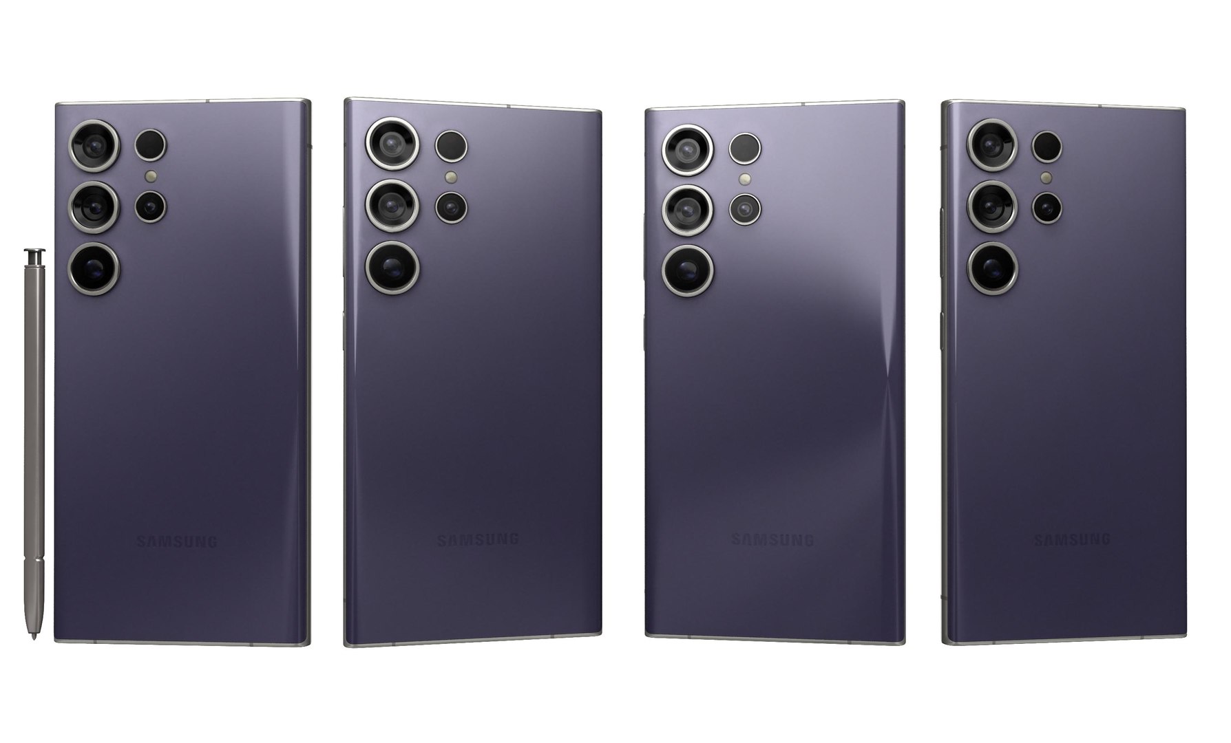 Samsung Galaxy S24 Ultra Titanium Violet Crystal 3D Model - TurboSquid ...