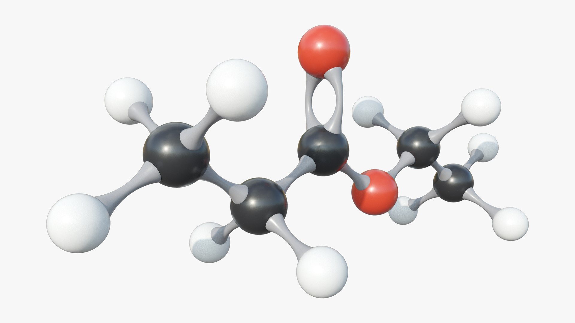 Ethyl Propionate Molecule With PBR 4K 8K 3D - TurboSquid 1943691