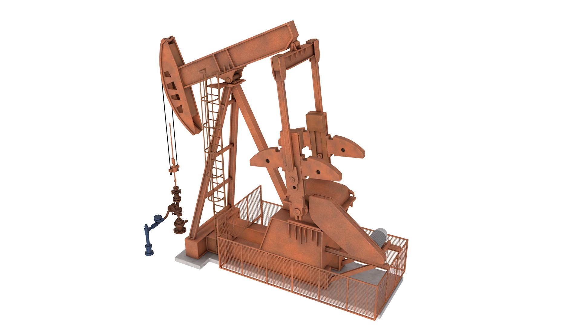 3D Oil Pump Jack - TurboSquid 1952920