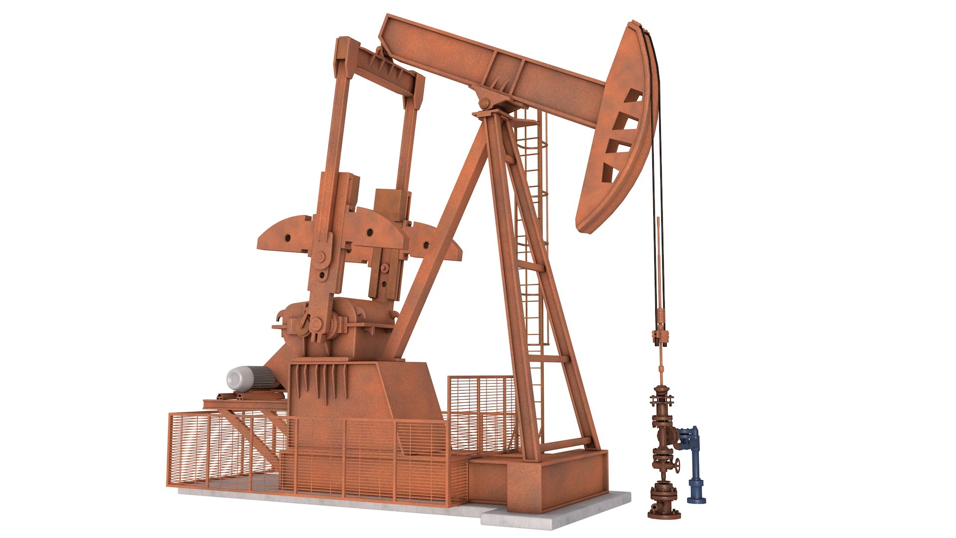 3D Oil Pump Jack - TurboSquid 1952920