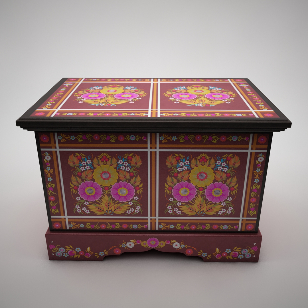 painted box 3d max