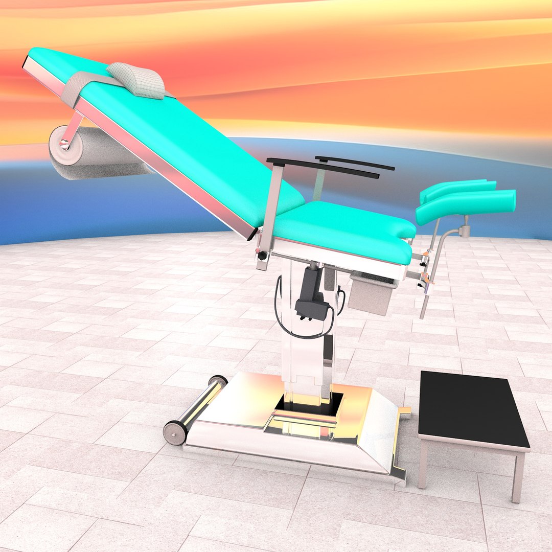 Gynecological Examination Bed Model - TurboSquid 2299662