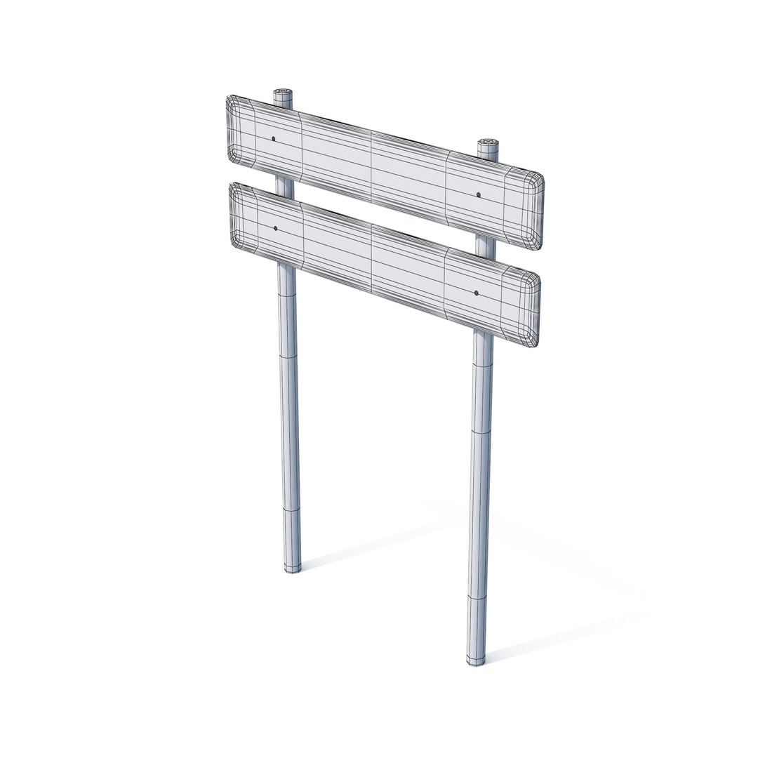 Green Highway Road Sign 3D Model - TurboSquid 2082449