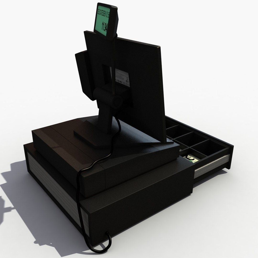 Cash Register 3d Max