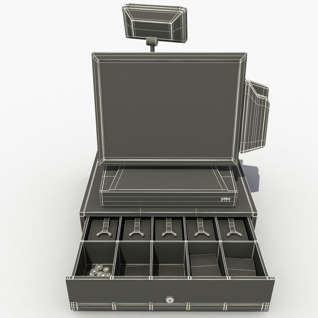 Cash Register 3d Max