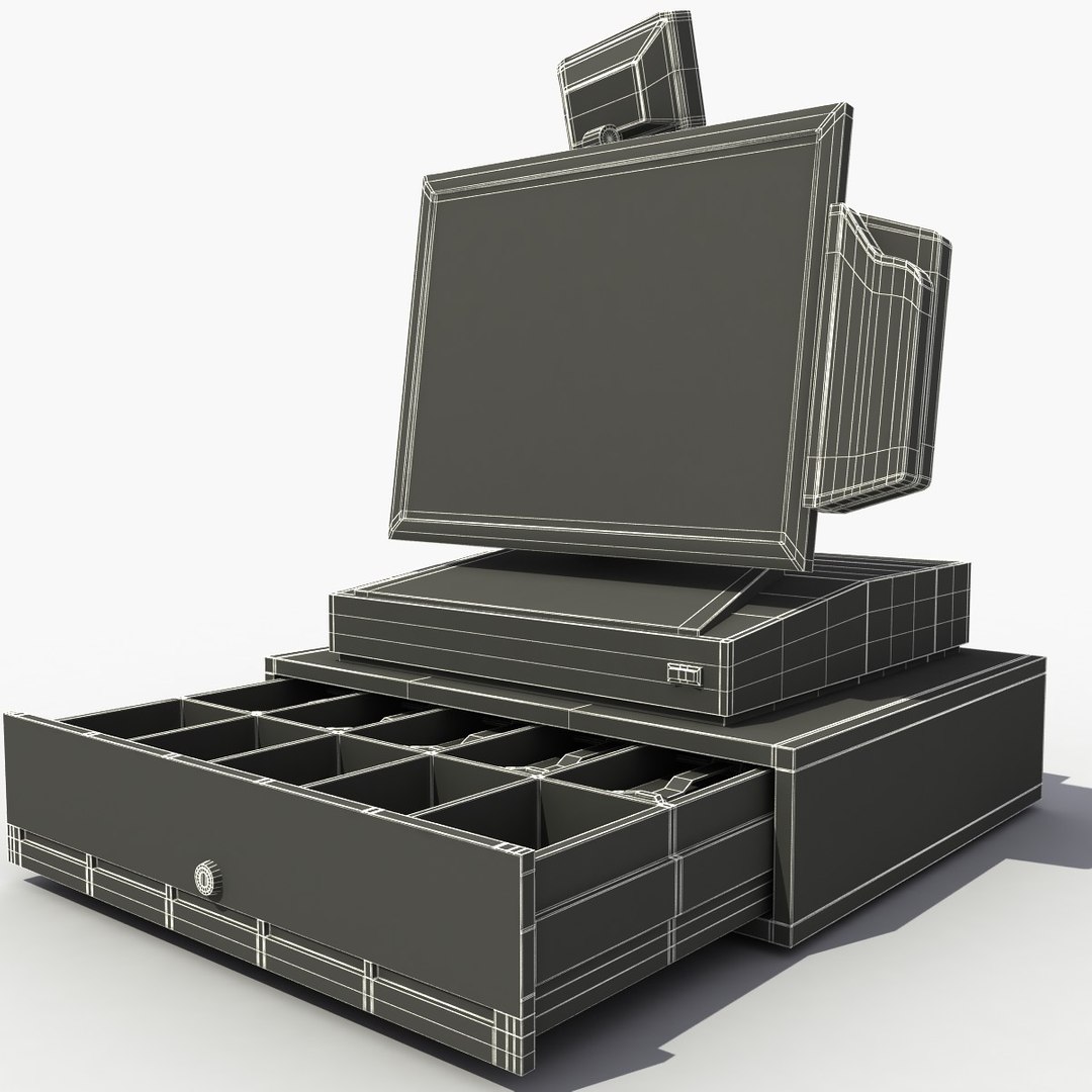Cash Register 3d Max