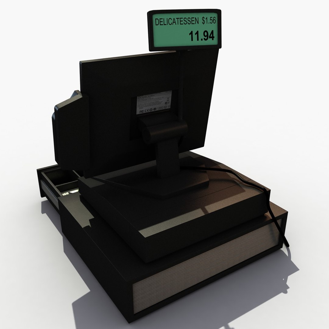 Cash Register 3d Max