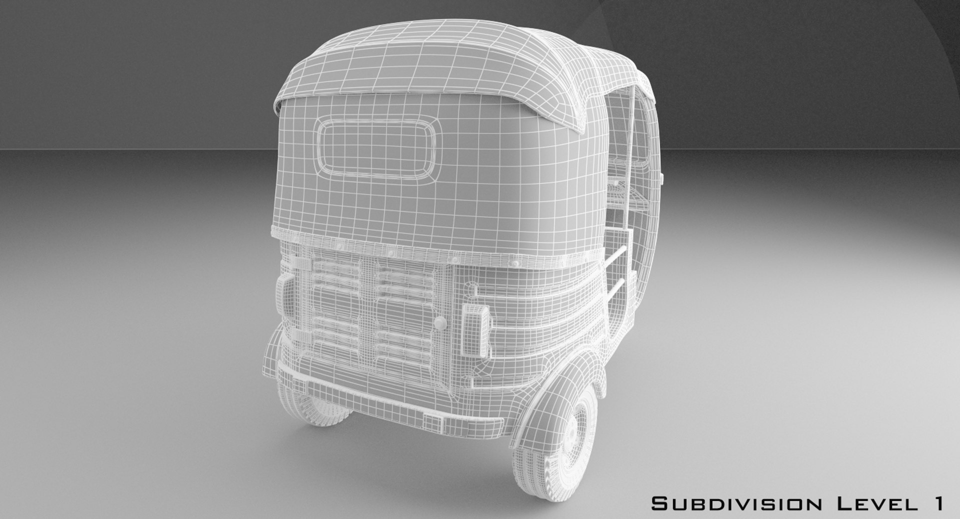 3d Auto Rickshaw Autorickshaw Model