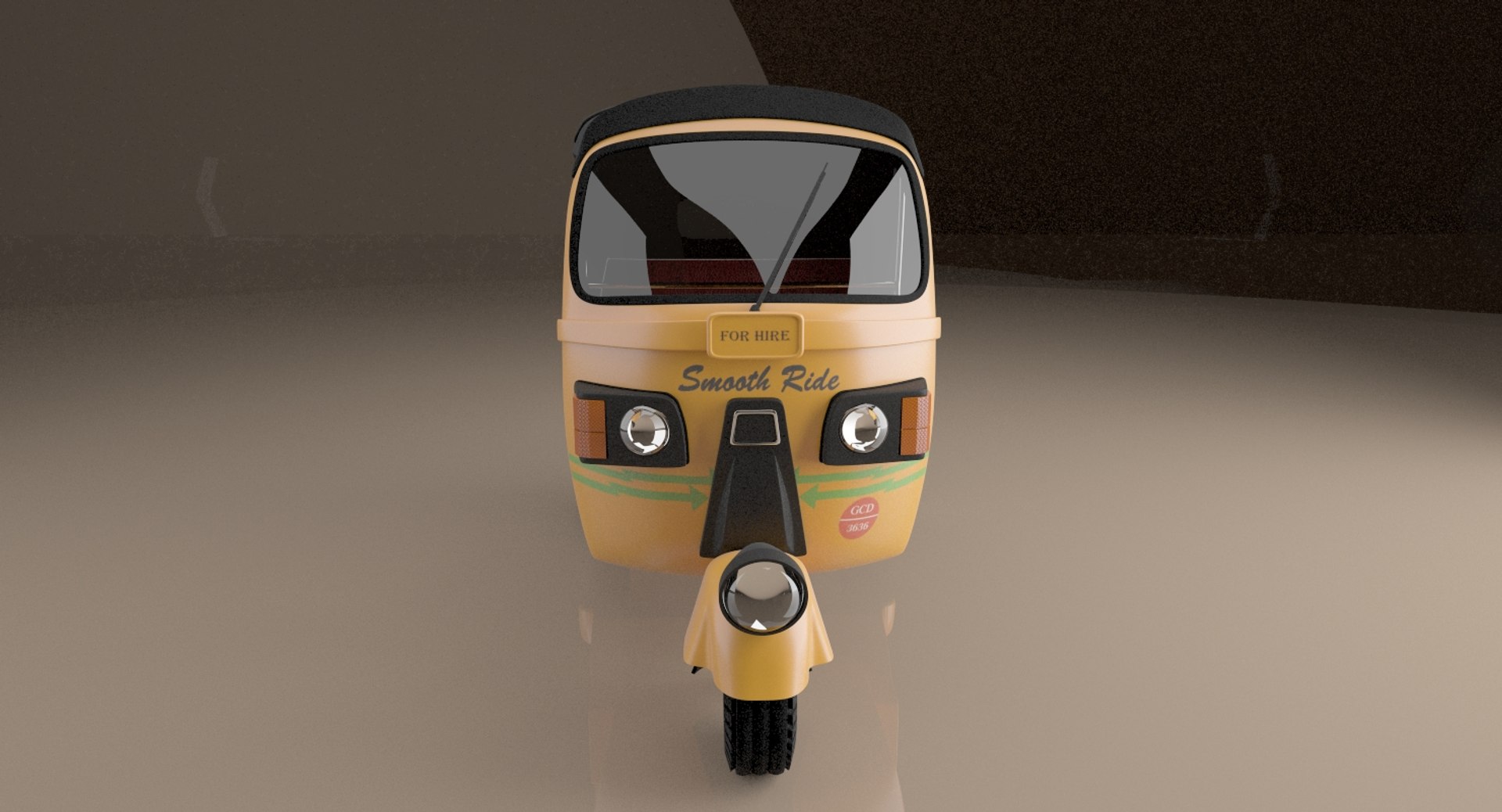 3d Auto Rickshaw Autorickshaw Model