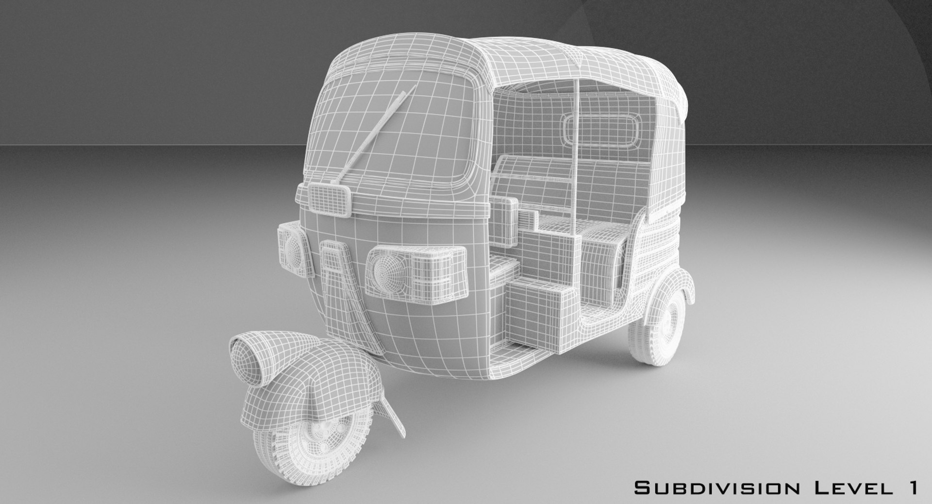 3d Auto Rickshaw Autorickshaw Model
