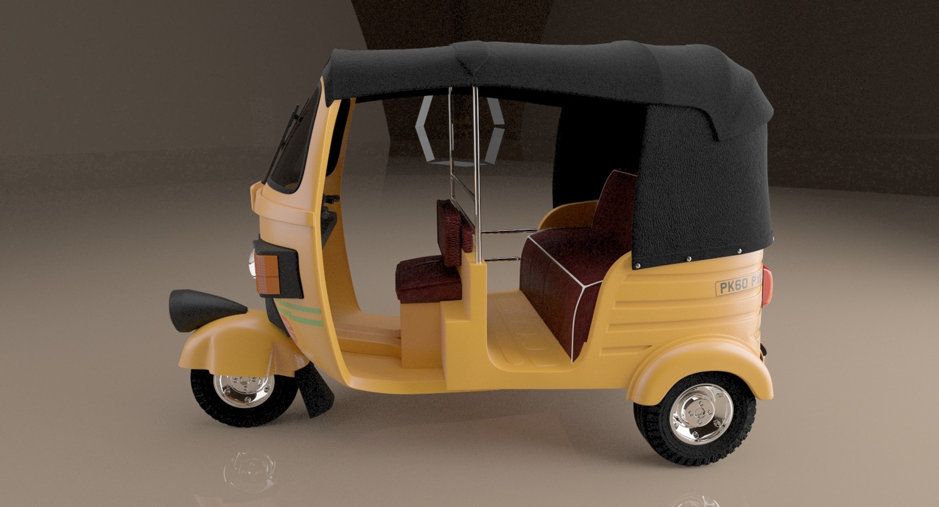 3d Auto Rickshaw Autorickshaw Model