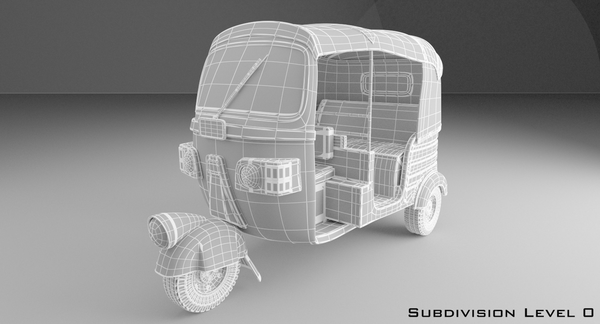 3d Auto Rickshaw Autorickshaw Model