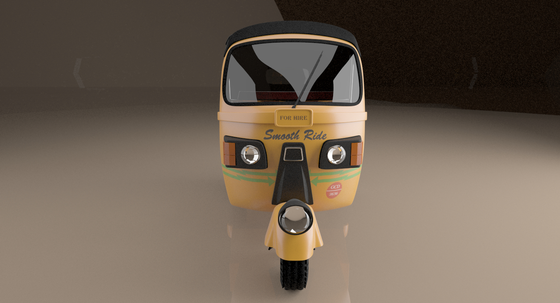 3d Auto Rickshaw Autorickshaw Model
