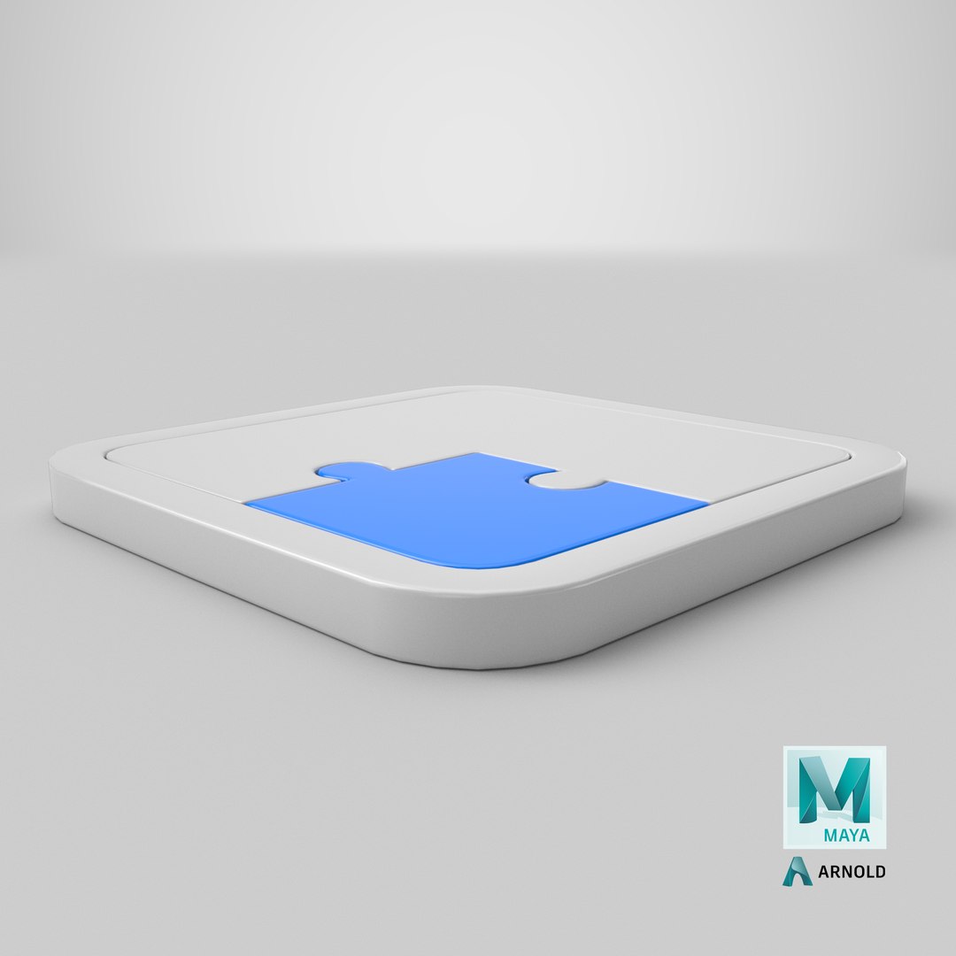 3D Puzzle 2 Piece - TurboSquid 1644824